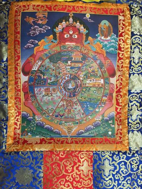 Wheel of Life Poster thangka - Buddhist Images Wheel of Life Poster ...